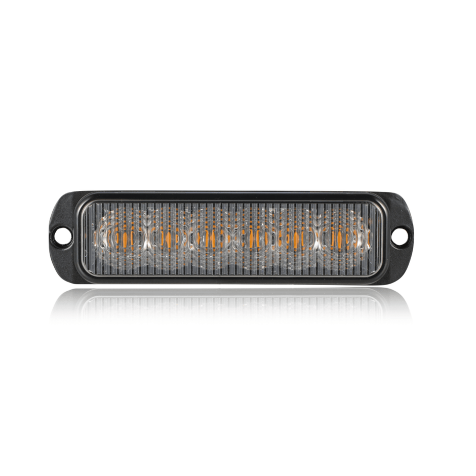 6H711-AS 6-way LED warning light Smoked Lens
