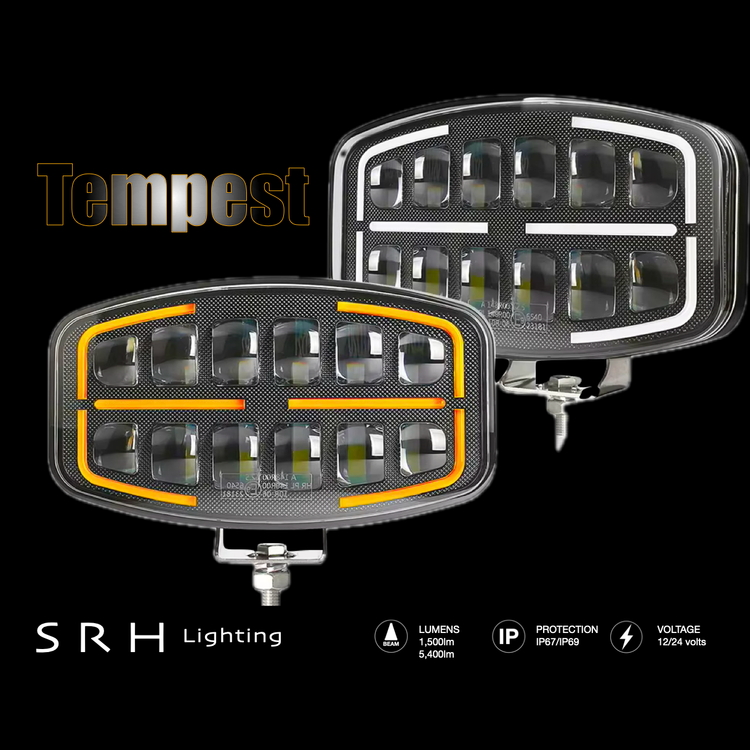 A distinct Dual colour position light sets the Tempest apart ...